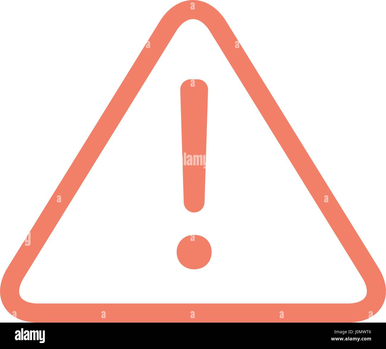 Error Message Icon with Exclamation Mark Stock Vector Image & Art - Alamy