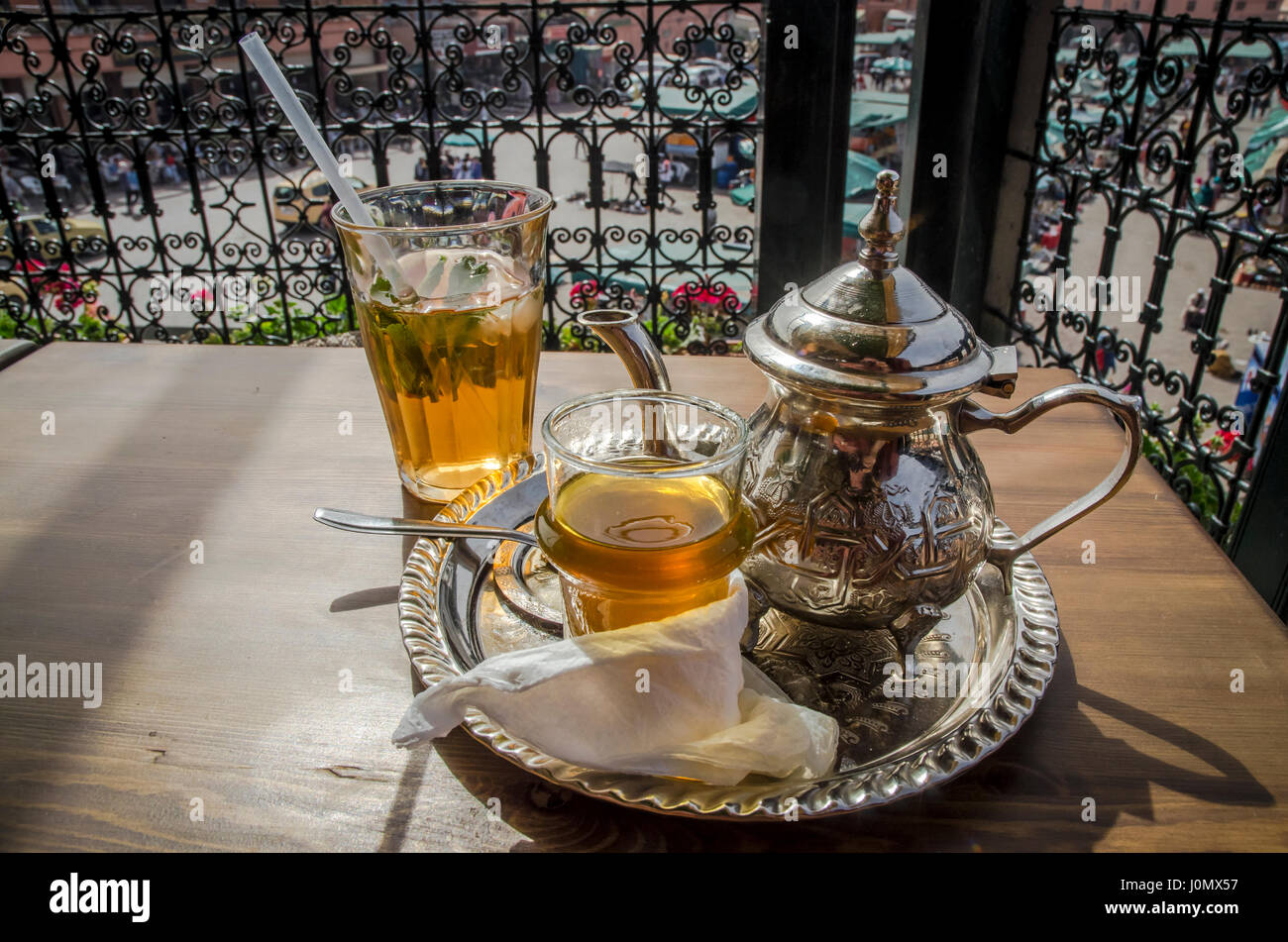 Marrakesh mint tea Stock Photo - Alamy