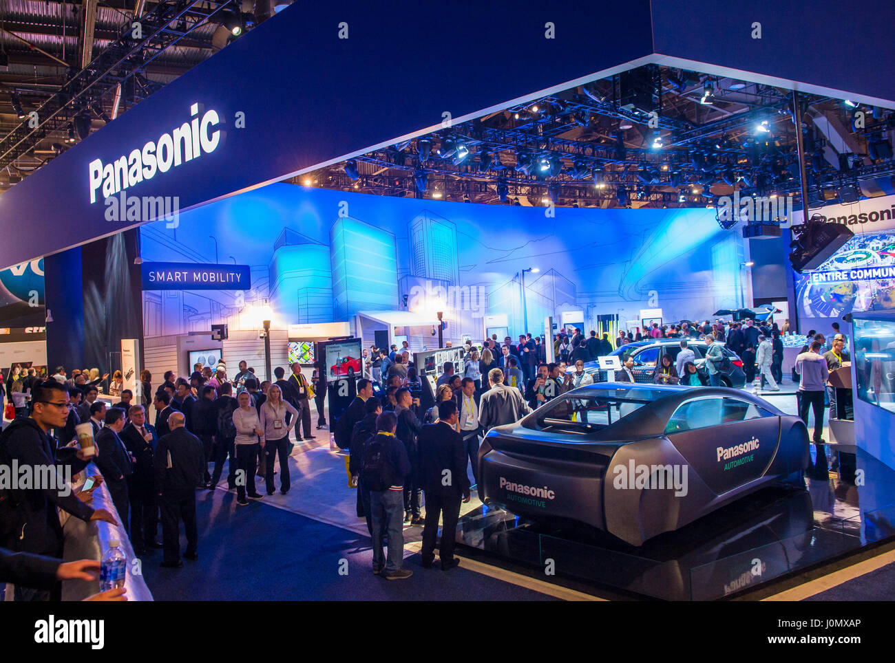 The Panasonic booth at the CES show in Las Vegas Stock Photo - Alamy