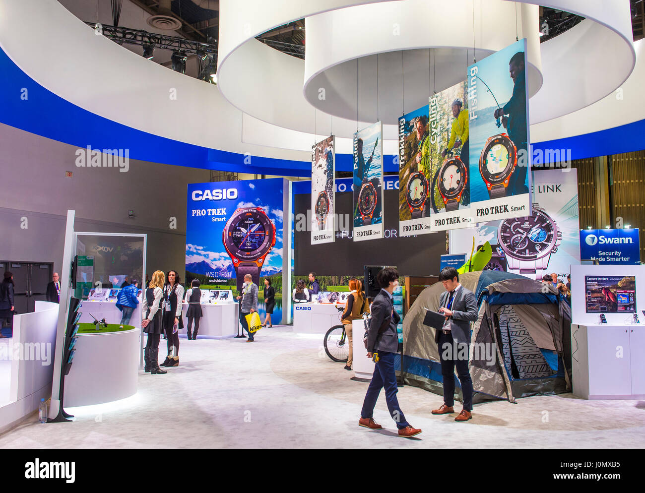 The Casio booth at the CES show held in Las Vegas Stock Photo - Alamy