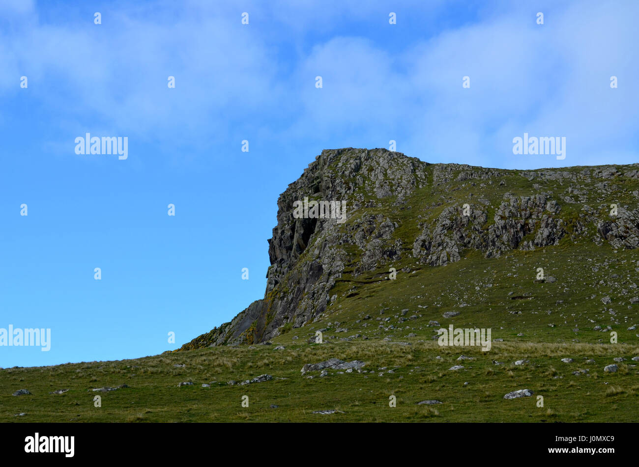 Rugged rocks on the hills of the Scottish Highlands Stock Photo - Alamy
