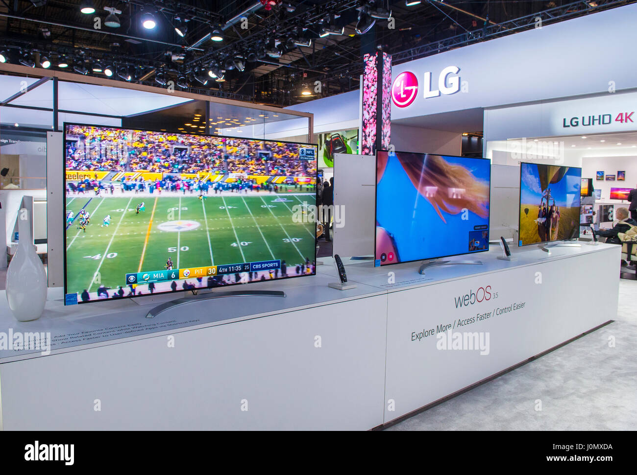 The LG booth at the CES show held in Las Vegas Stock Photo - Alamy