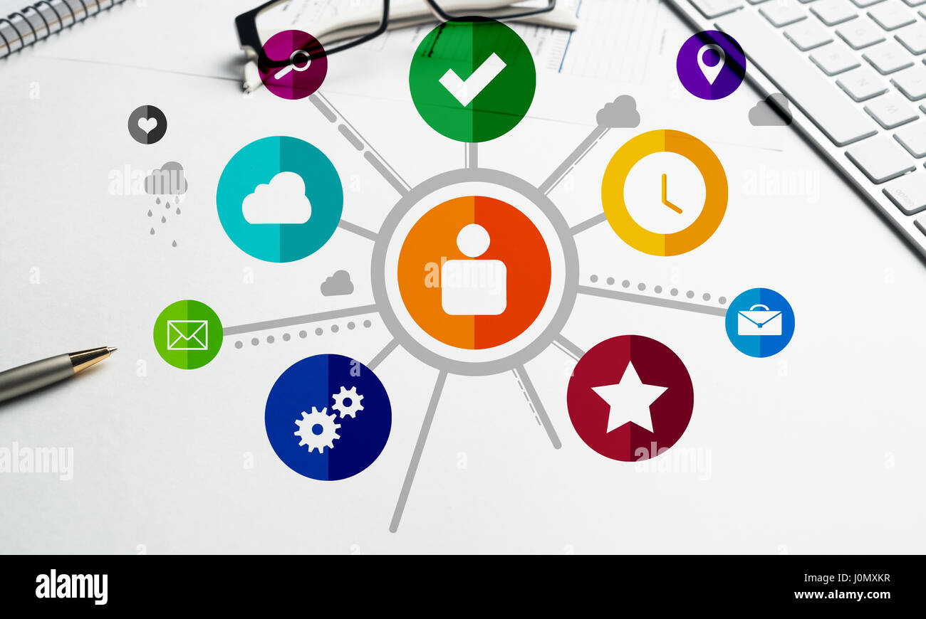 Interface design for mobile and web application Stock Photo - Alamy