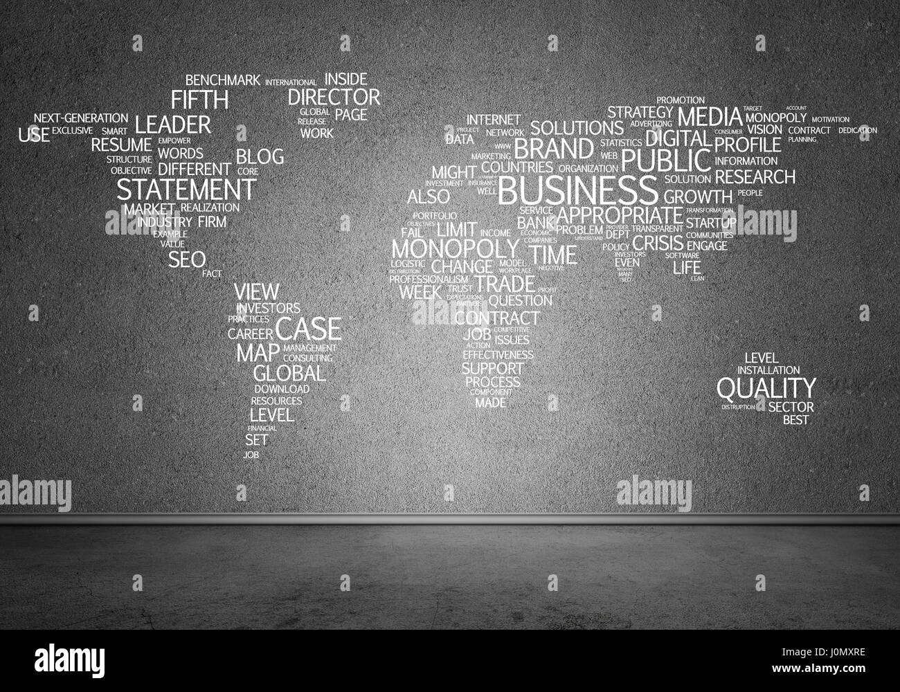 Typographic map of the world hi-res stock photography and images - Alamy