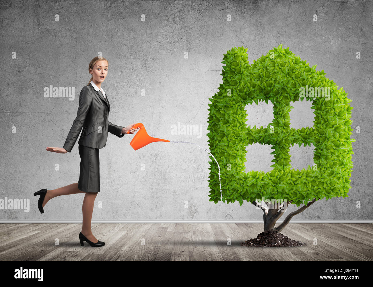 Make your money grow Stock Photo - Alamy
