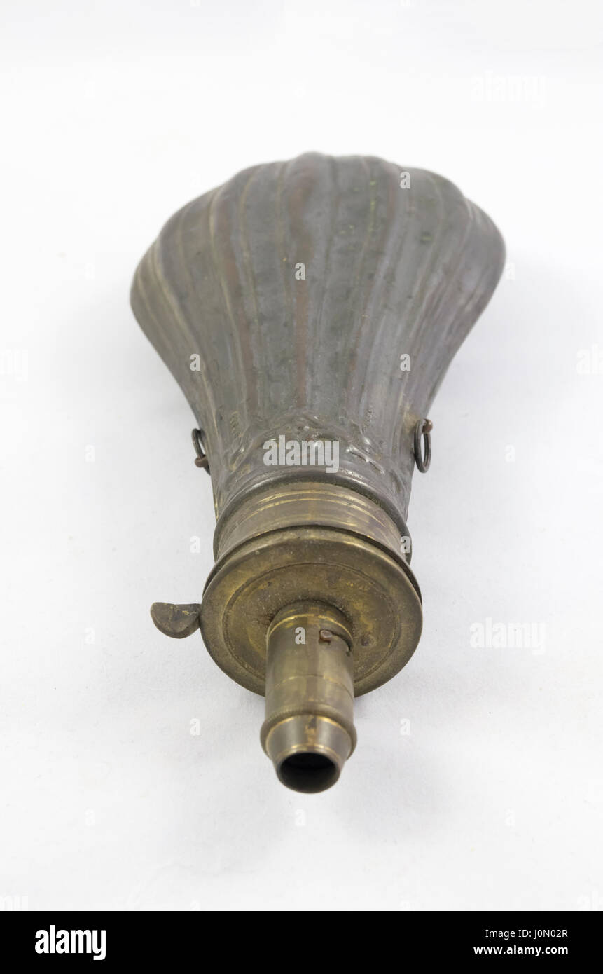 Black Powder flask Stock Photo - Alamy