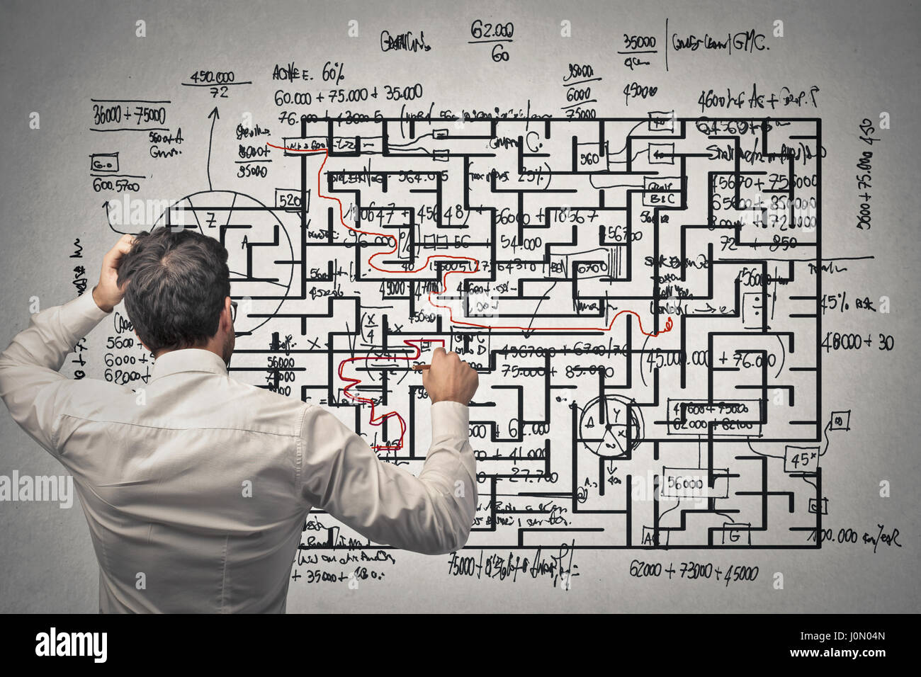 Maths problem solving hi-res stock photography and images - Alamy