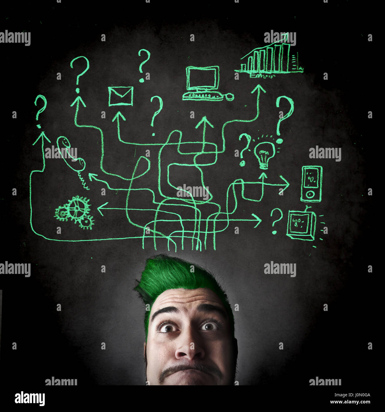 Man making a plan Stock Photo - Alamy