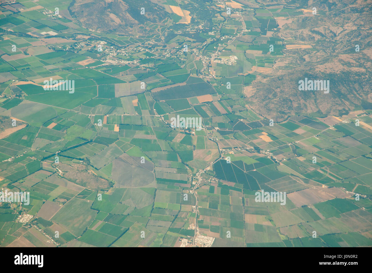 Fertile Agricultural Lands - Chile Stock Photo - Alamy