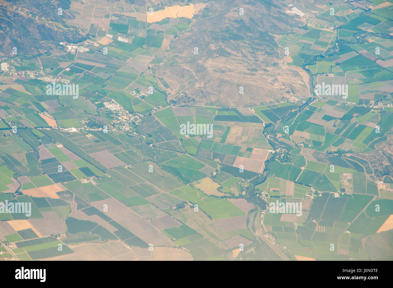 Fertile Agricultural Lands - Chile Stock Photo - Alamy