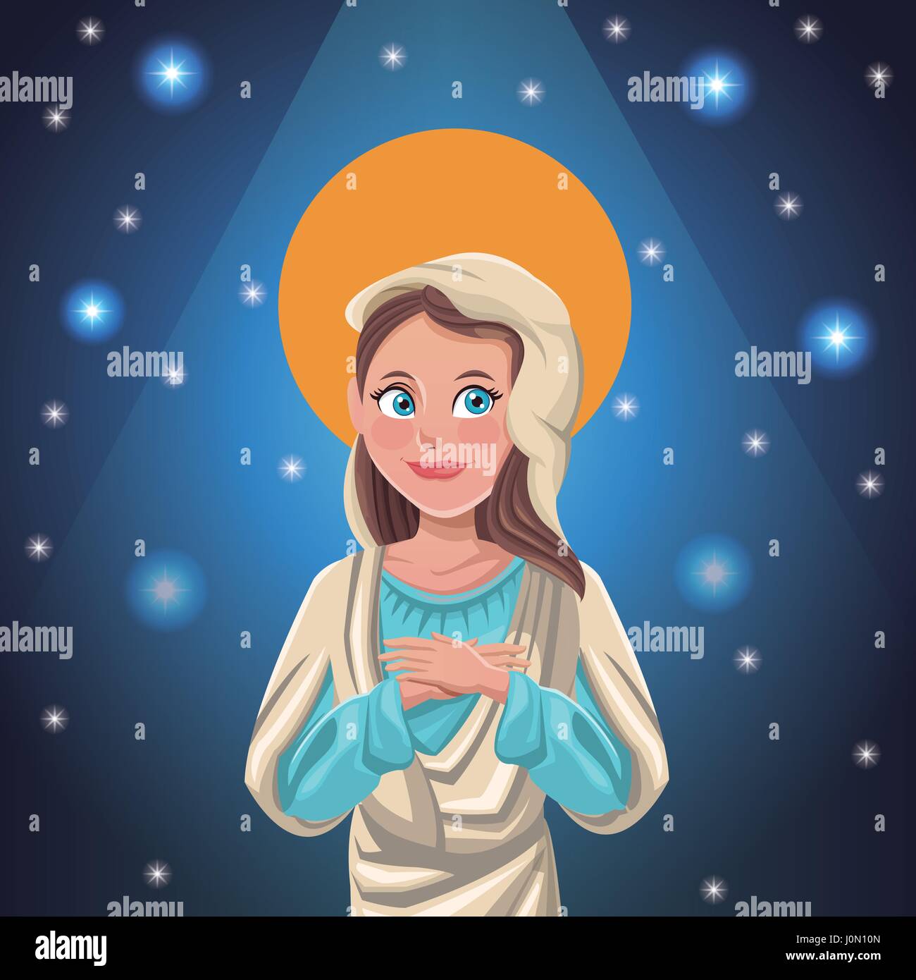 virgin mary catholic bright background Stock Vector Image & Art - Alamy