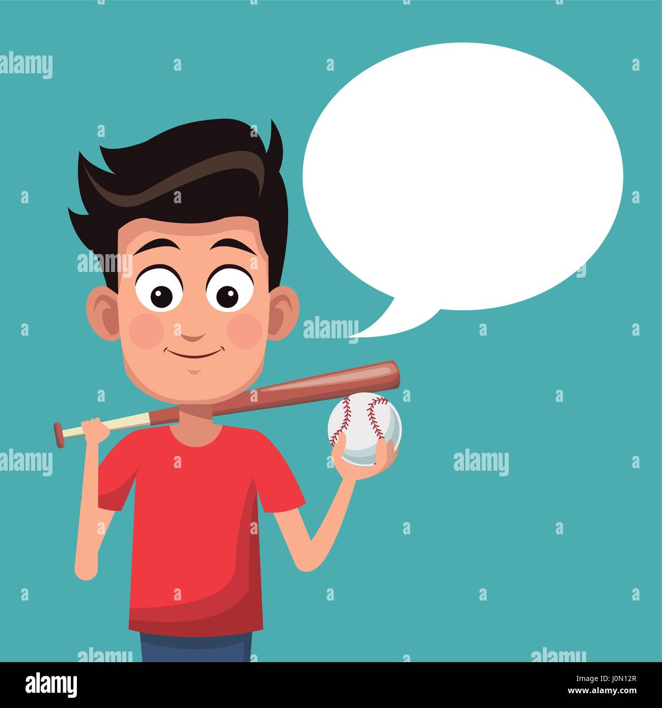 Baseball team children Stock Vector Images - Alamy