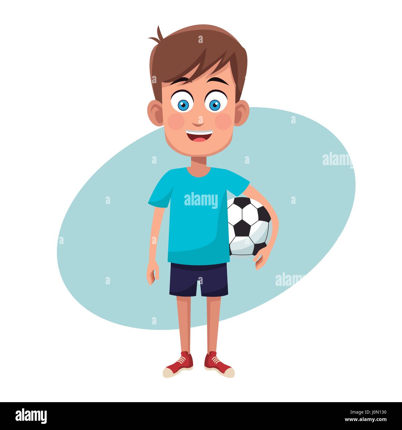 boy sport soccer image Stock Vector Image & Art - Alamy
