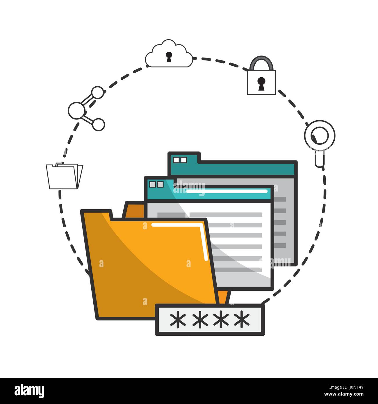 files banner data connection Stock Vector Image & Art - Alamy