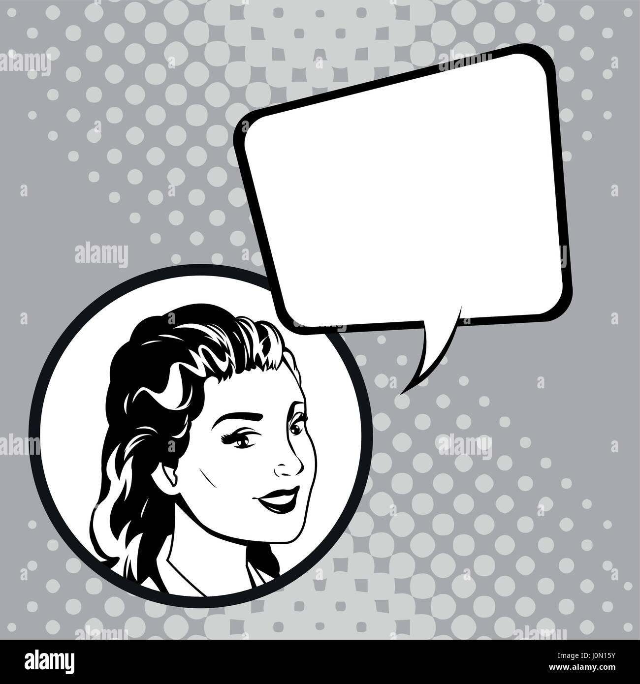 woman speak comic pop art Stock Vector Image & Art - Alamy