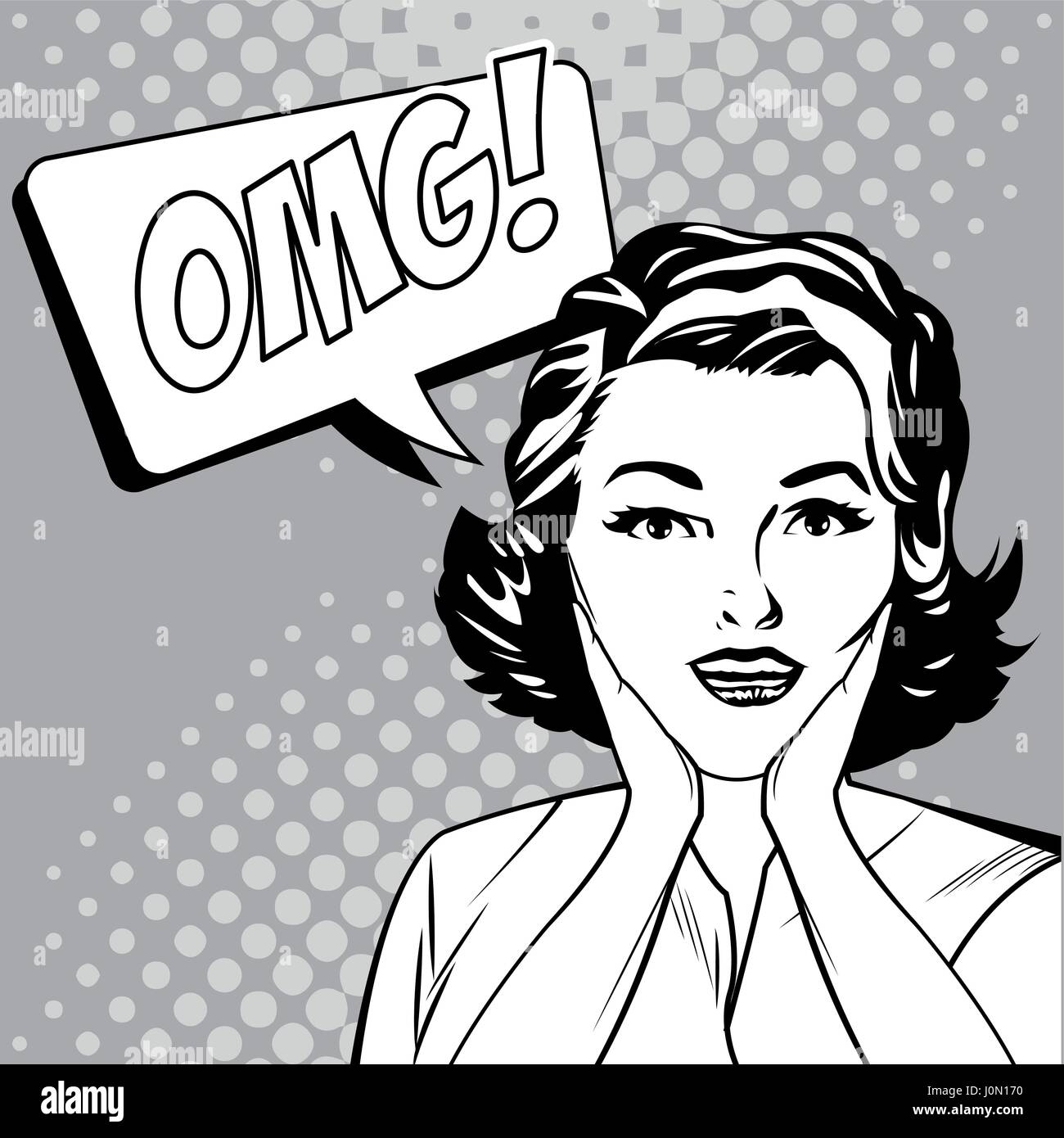 Girl omg Stock Vector Images - Alamy