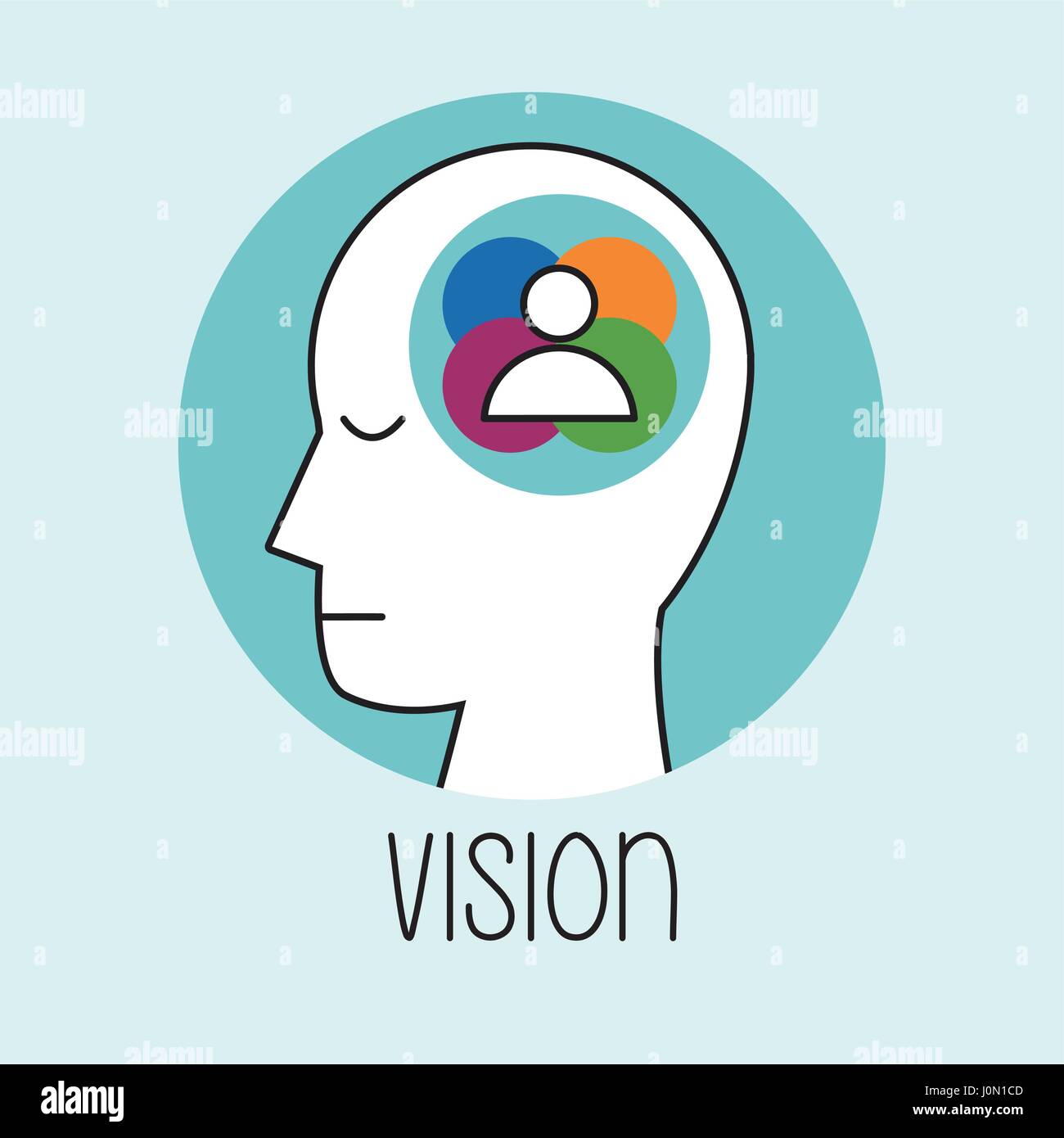profile human head vision people Stock Vector Image & Art - Alamy