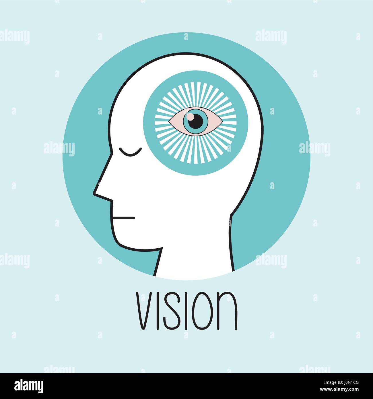Profile vision Stock Vector Images - Alamy