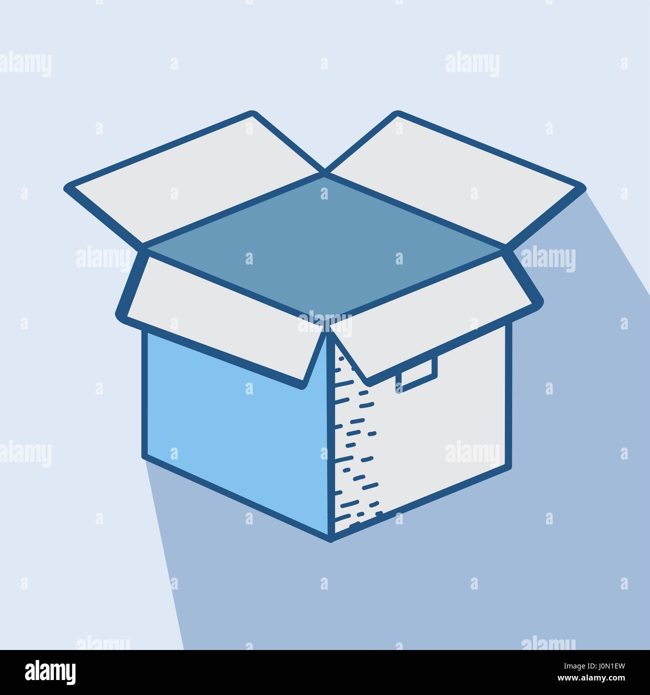 open box pack to delivery services Stock Vector Image & Art - Alamy