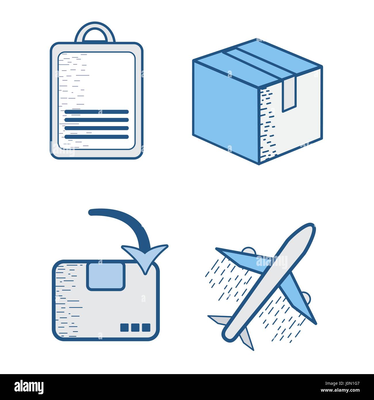 delivery logistic transportation tools services Stock Vector Image ...