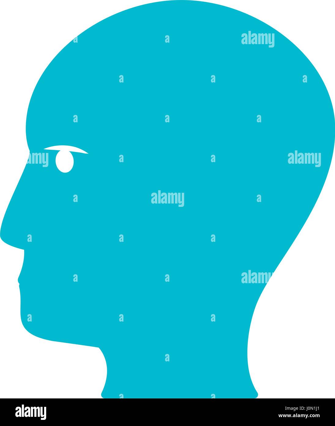 blue human head idea icon Stock Vector Image & Art - Alamy