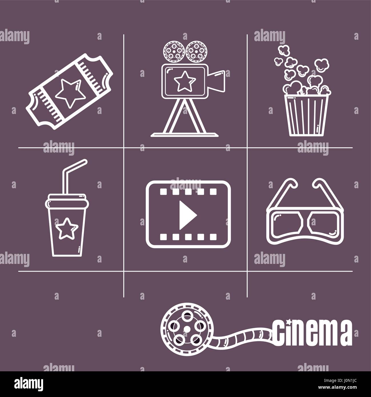 short film cinematography production studio Stock Vector Image & Art ...