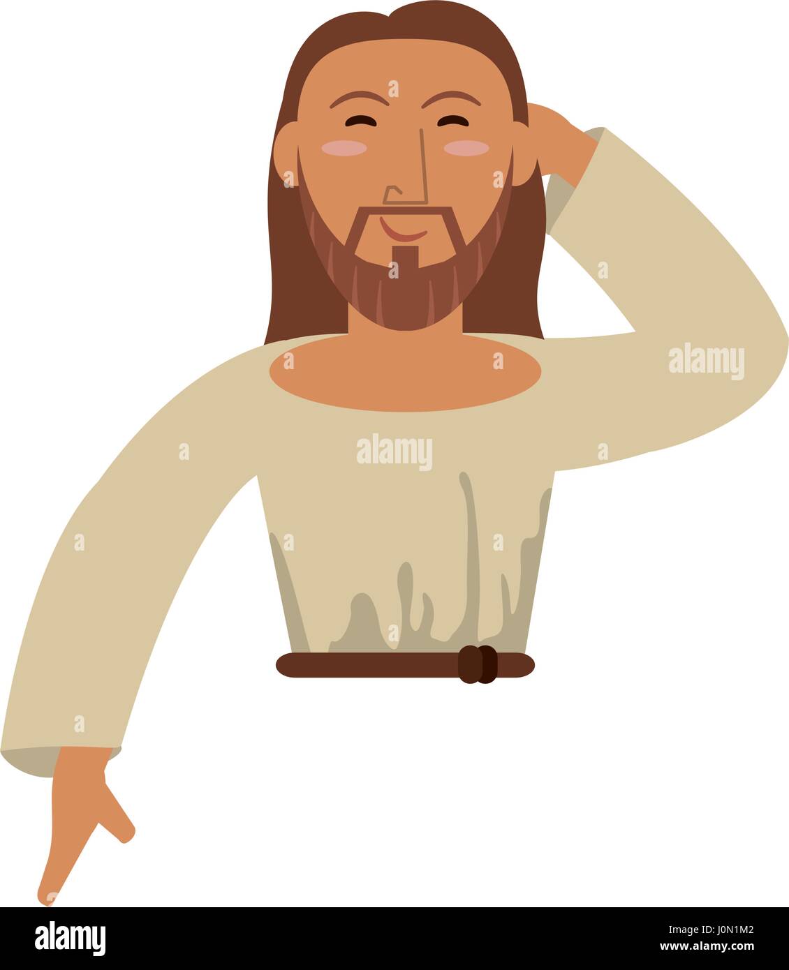 portrait jesus christ catholic image Stock Vector Image & Art - Alamy