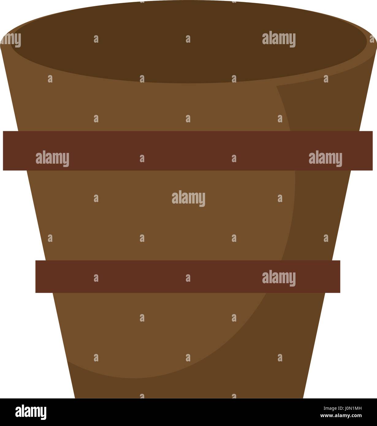 Wooden tub cartoon icon Stock Vector Images - Alamy