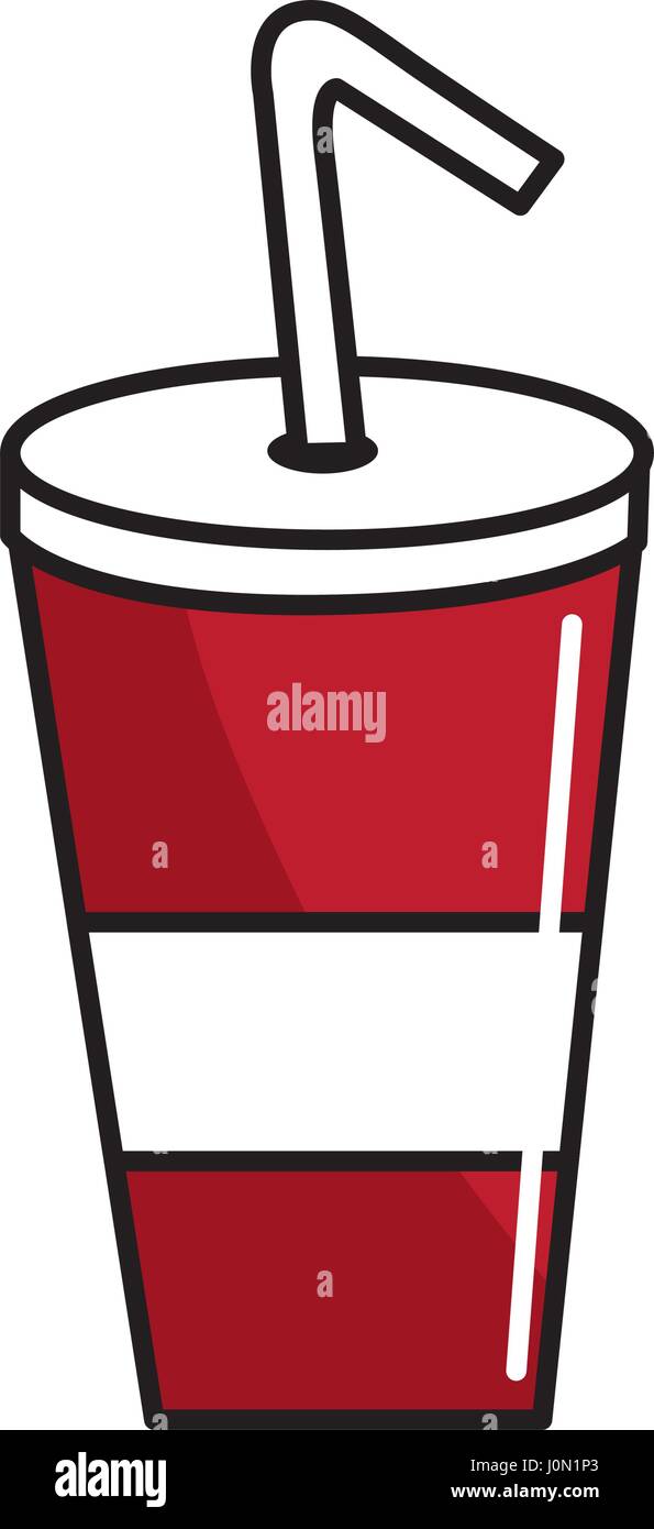 Refreshing ice cold soda pop Stock Vector Images - Alamy