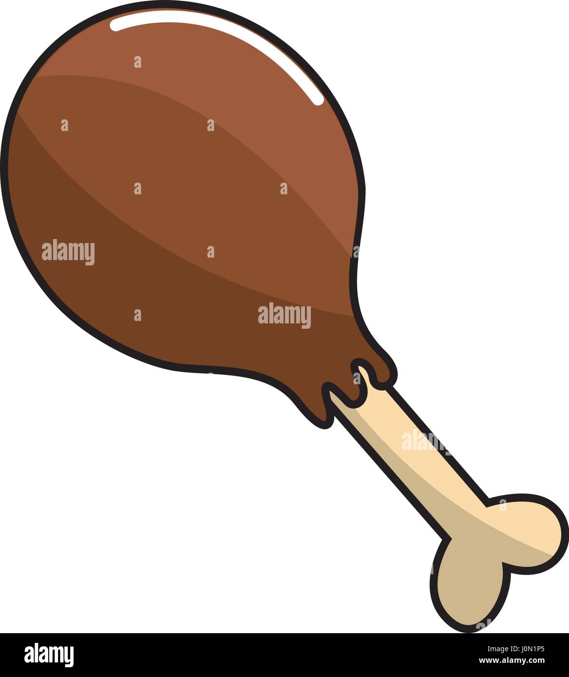 tasty chicken thigh food Stock Vector Image & Art - Alamy