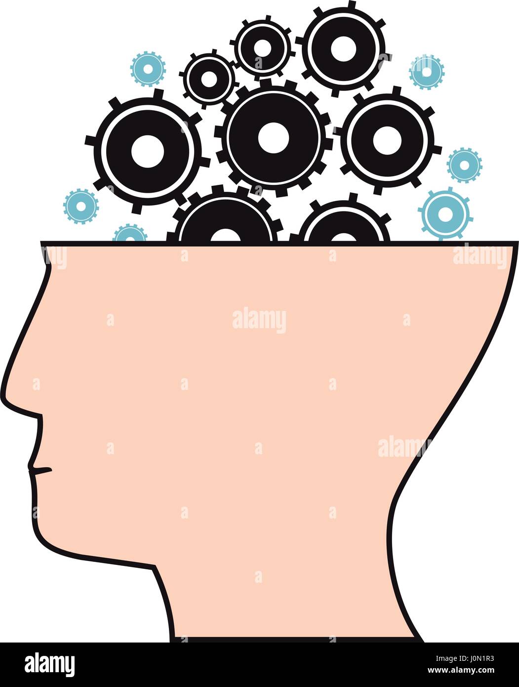 profile head gear work team Stock Vector Image & Art - Alamy