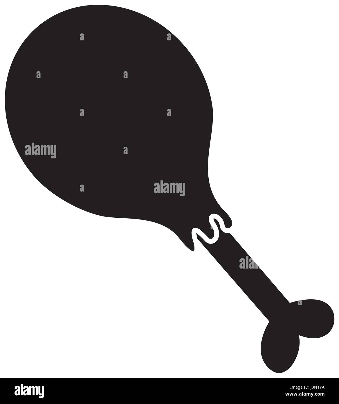 Contour delicious chicken food Stock Vector Images - Alamy