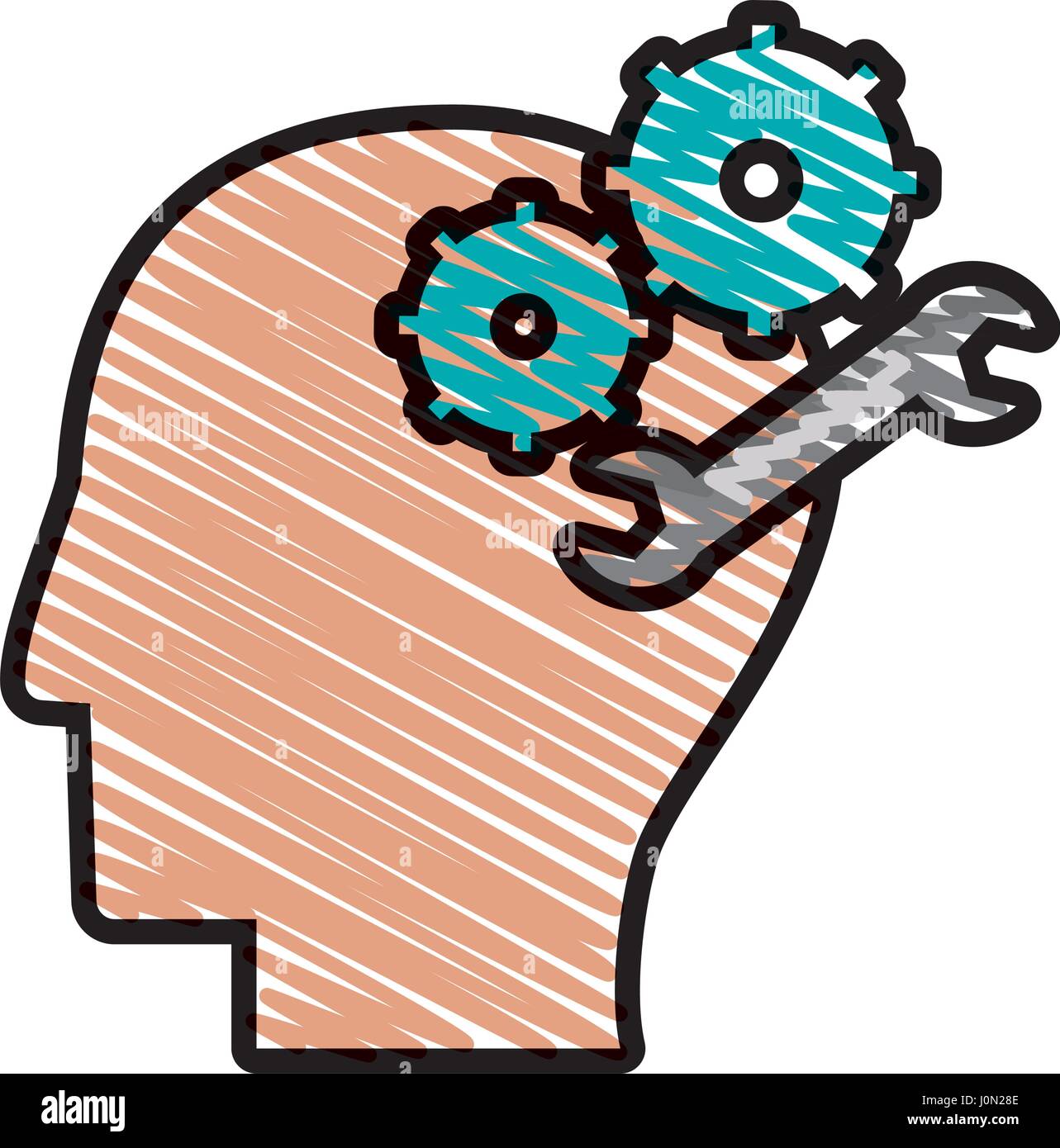 Crane spanner Stock Vector Images - Alamy