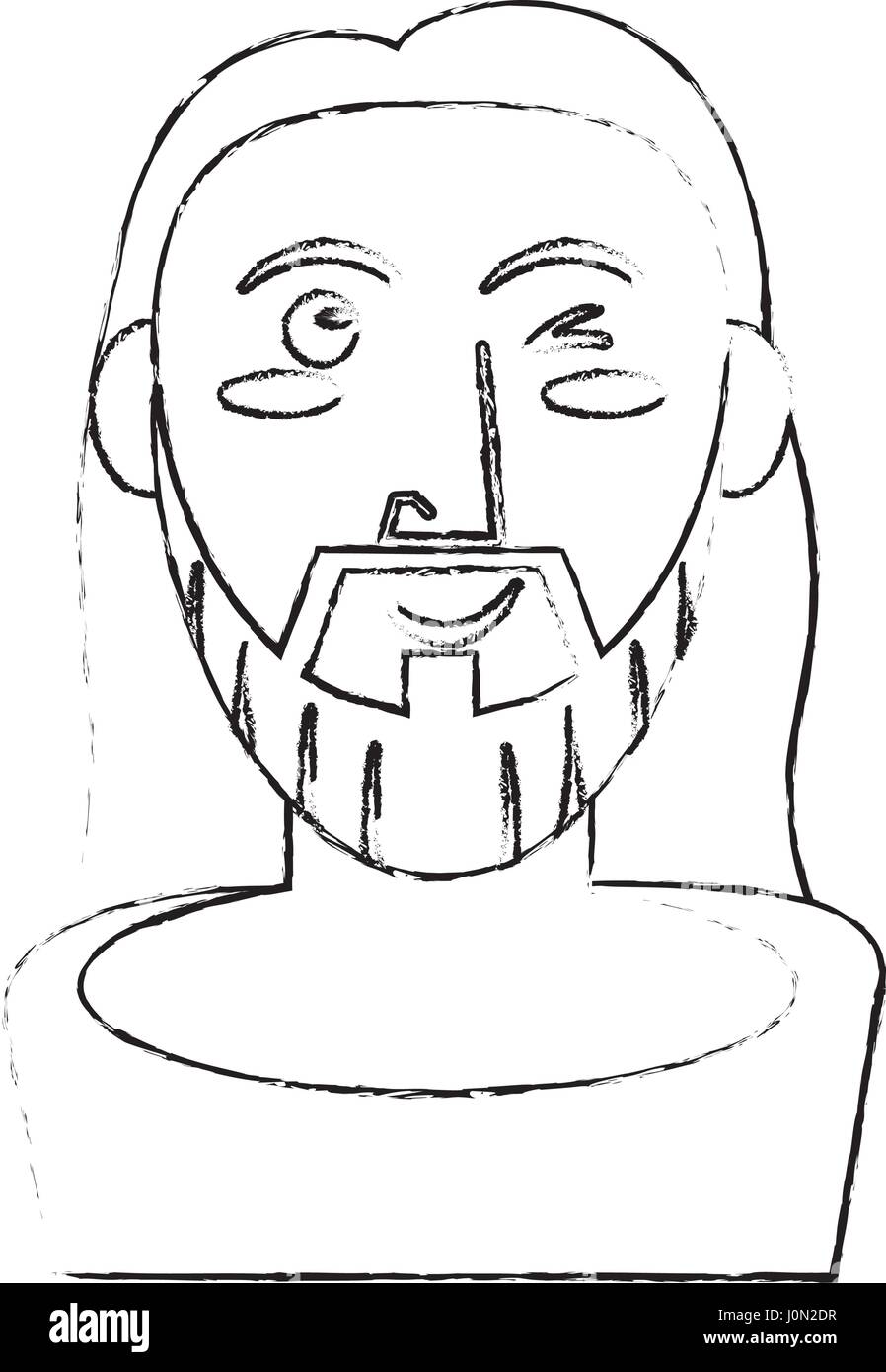 jesus christ devotion sacrifice sketch Stock Vector Image & Art - Alamy