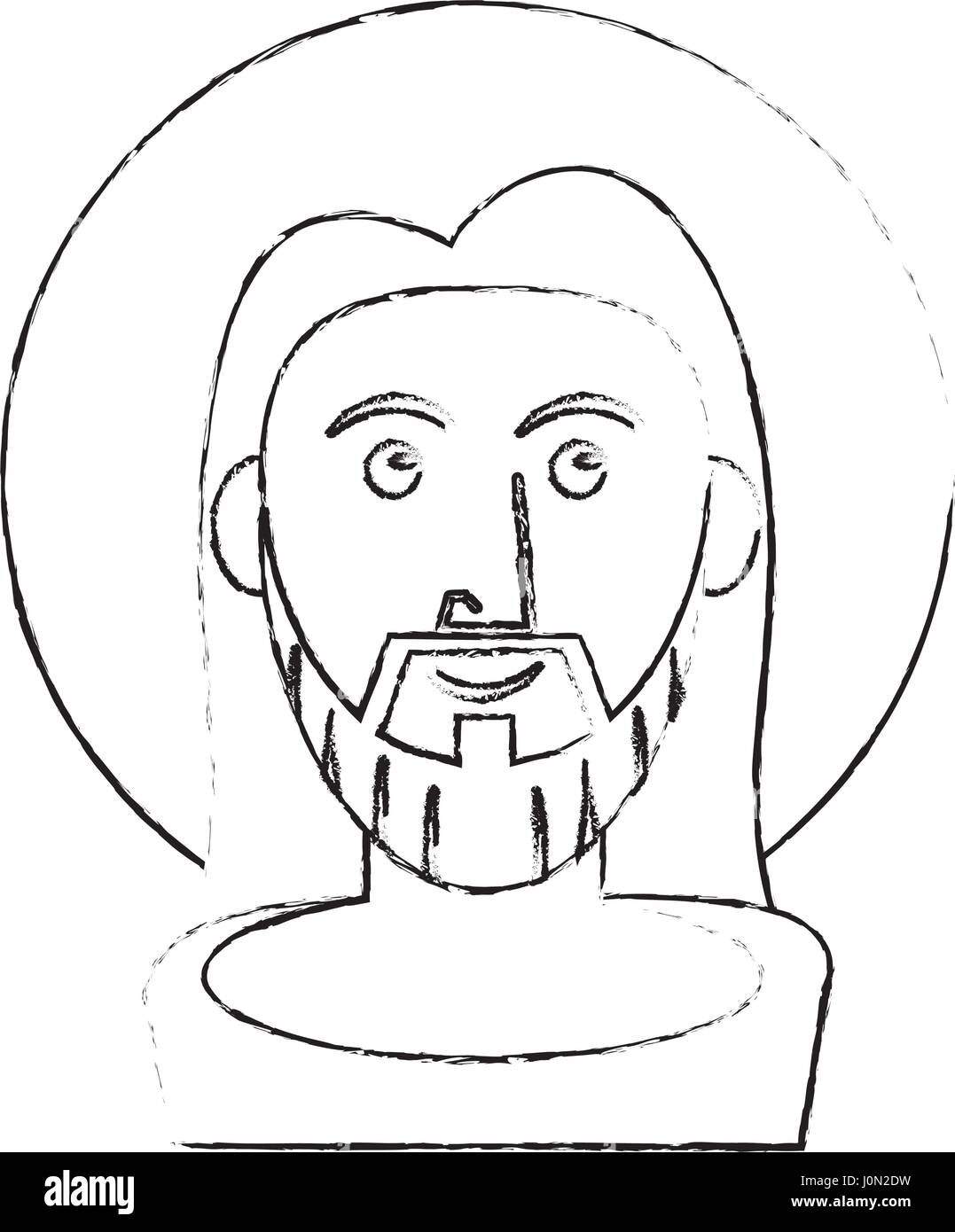 jesus christ devotion sacrifice sketch Stock Vector Image & Art - Alamy