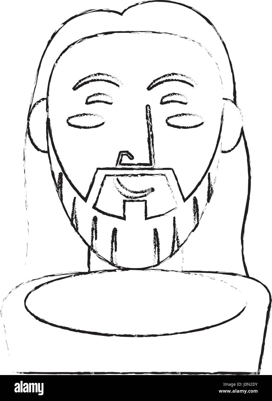 jesus christ devotion sacrifice sketch Stock Vector Image & Art - Alamy