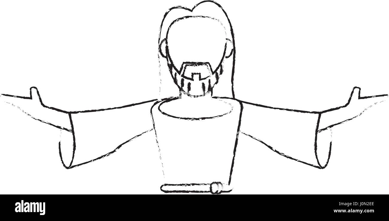 jesus christ devotion sacrifice sketch Stock Vector Image & Art - Alamy