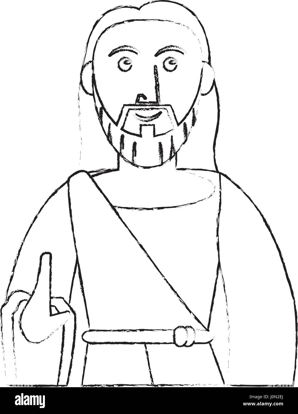 jesus christ devotion sacrifice sketch Stock Vector Image & Art - Alamy