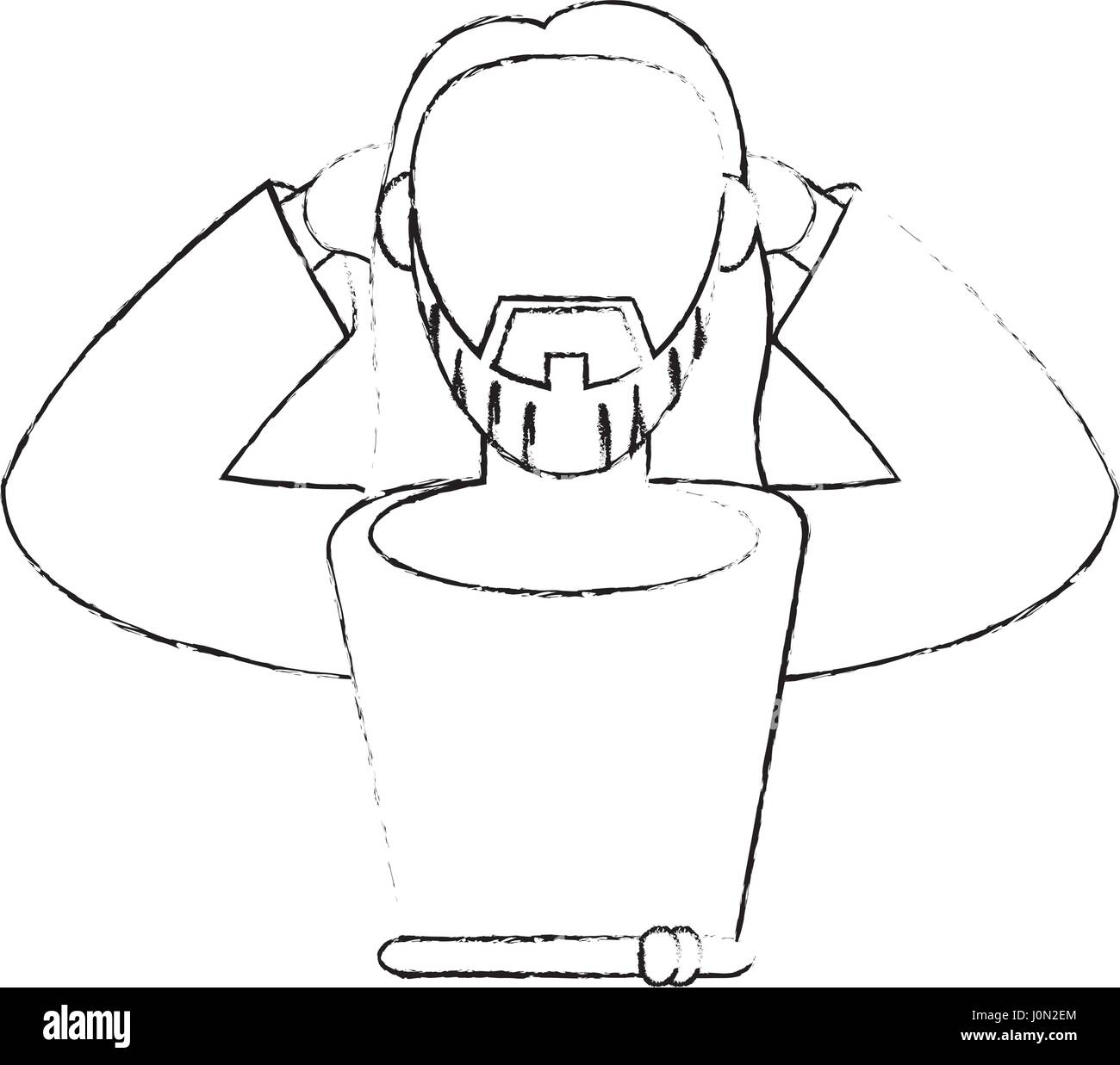 jesus christ devotion sacrifice sketch Stock Vector Image & Art - Alamy