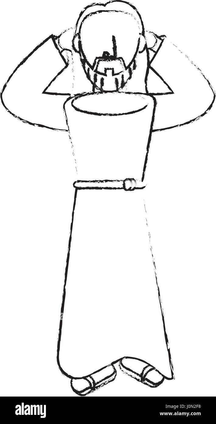 jesus christ devotion sacrifice sketch Stock Vector Image & Art - Alamy