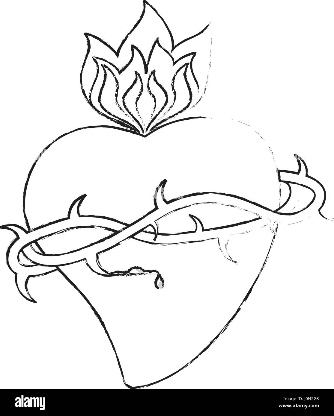 Jesus bleeding heart hi-res stock photography and images - Alamy