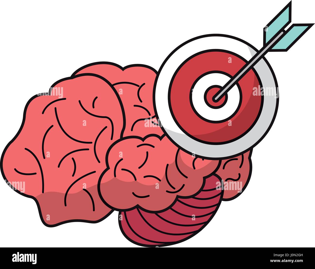 brain target objetive marketing Stock Vector Image & Art - Alamy