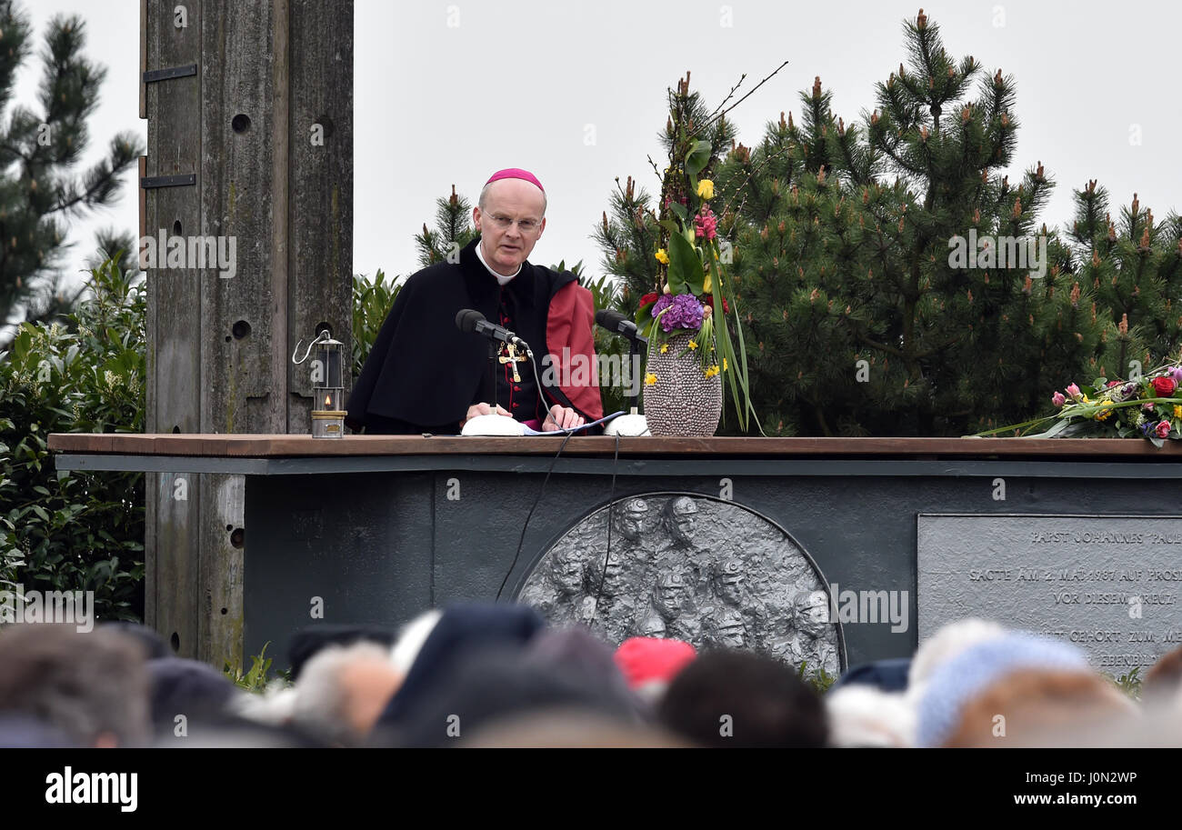 Bottrop, Germany. 14th Apr, 2017. Franz-Josef Overbeck, Bishop of the ...