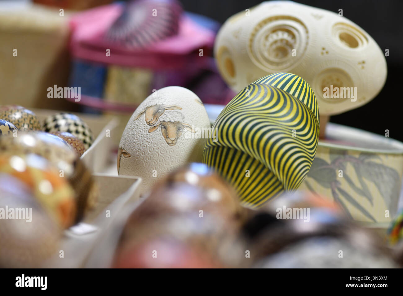 Artfully painted and decorated Easter eggs by artist Gabriella Szutor ...