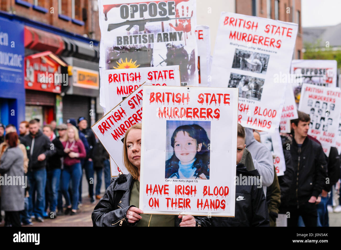Belfast, Northern Ireland. 14 Apr 2017 - Irish Republican group Saoradh ...