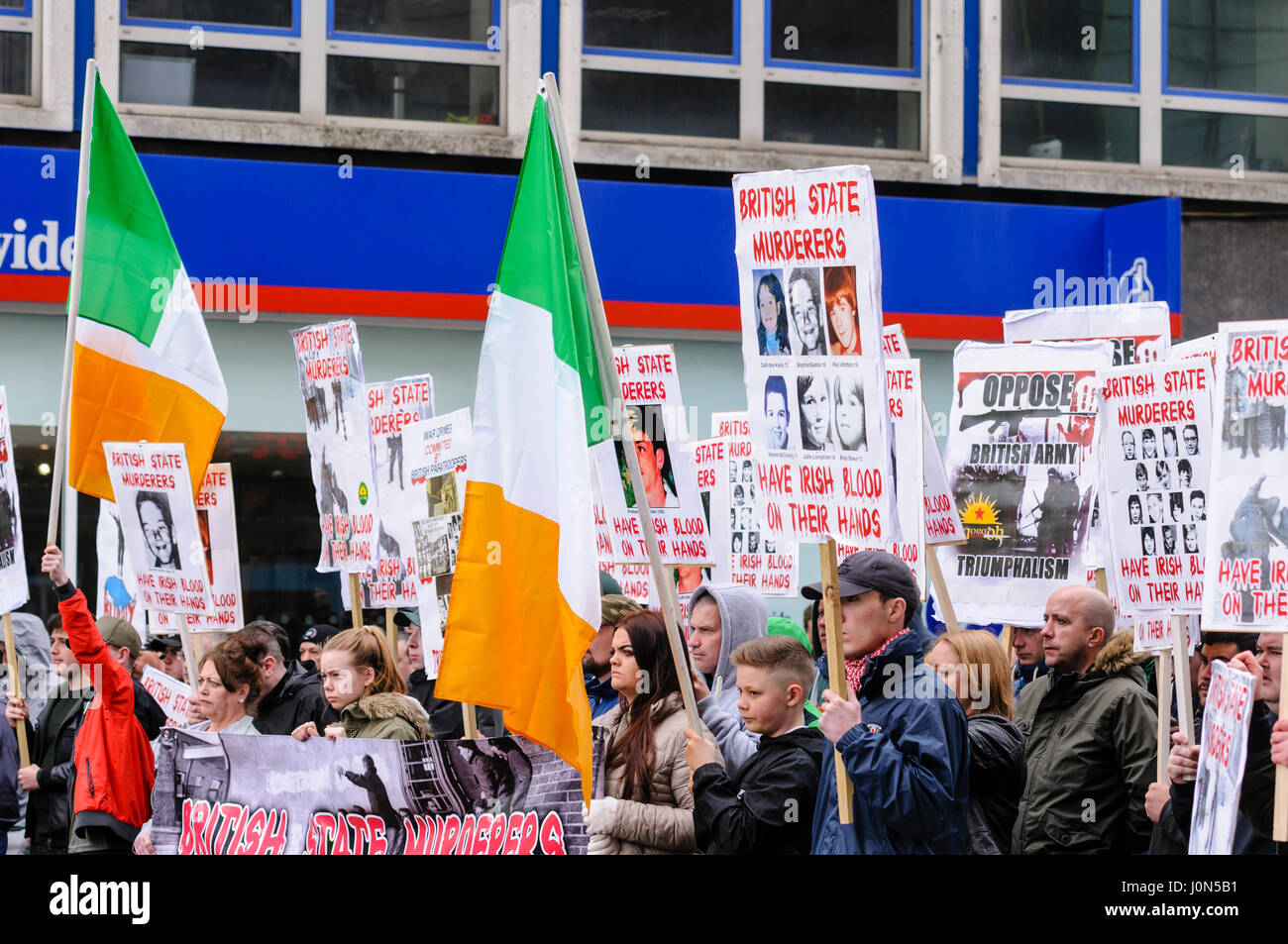 Belfast, Northern Ireland. 14 Apr 2017 - Irish Republican group Saoradh ...