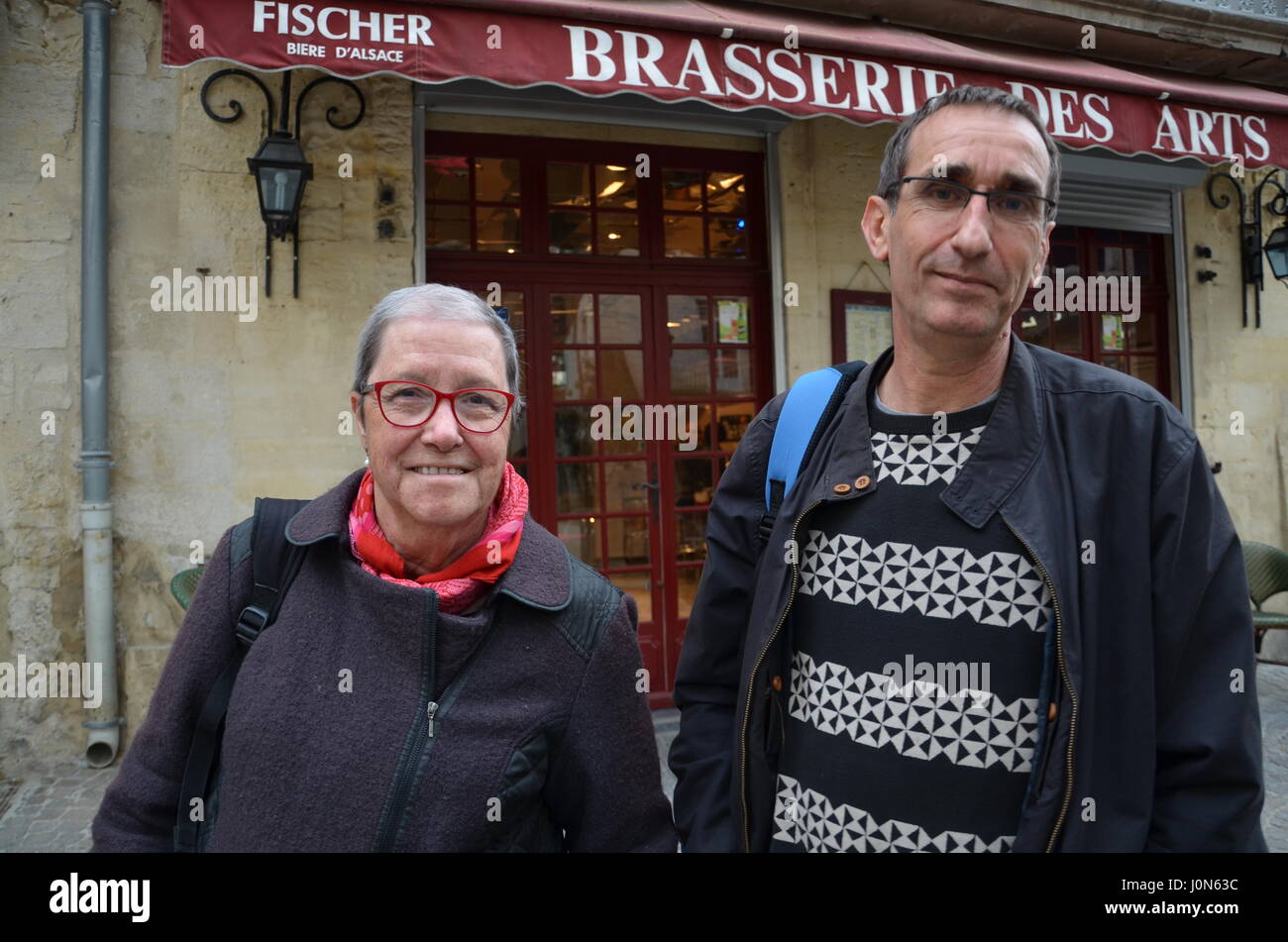 Rose-Marie Cardona and Luc Perrin from the opposition group 'Réagir ...