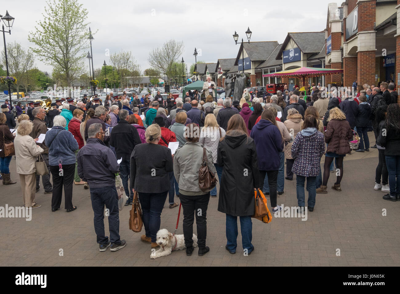 London, UK. Staines Council of Churches held a Good Friday procession ...