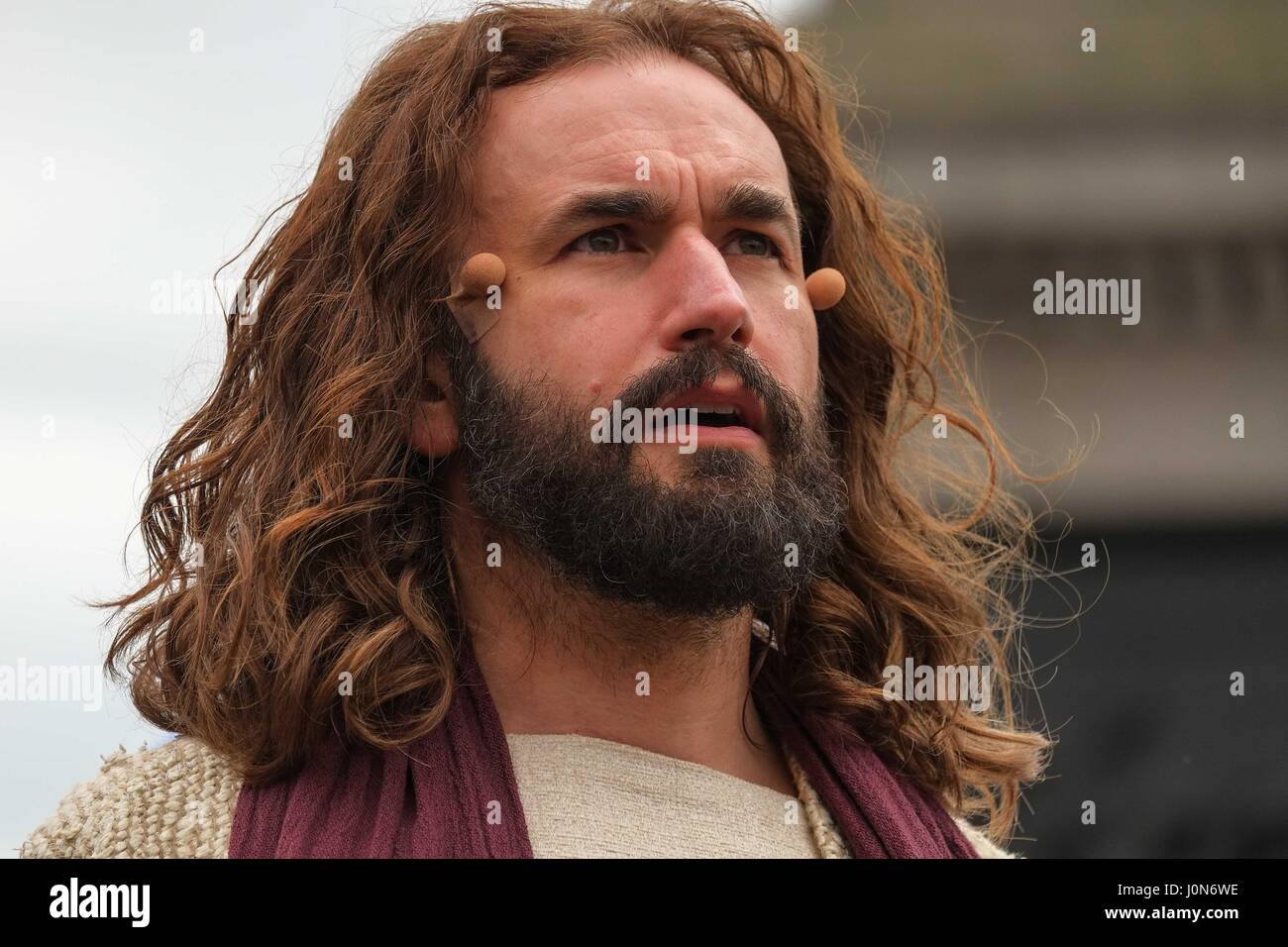London, UK. 14th Apr, 2017. The Passion of Jesus play by the ...