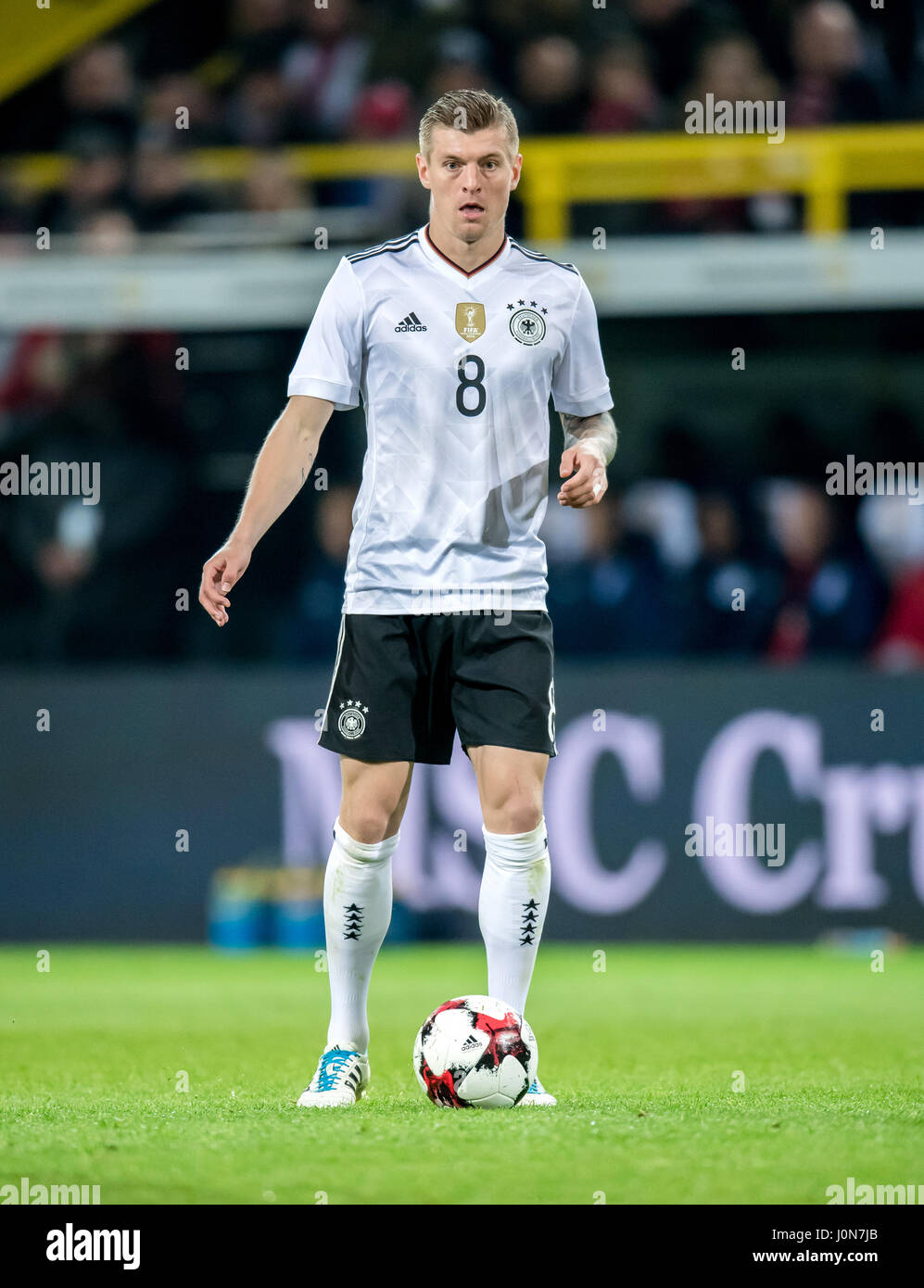 Germany's Toni Kroos in action during the national soccer match between ...